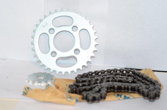 CHAIN AND SPROCKET SET [MT1 KV75] - $39.99 : Vintage Kawasaki, Online Store